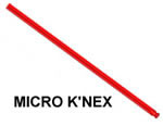 MICRO K'NEX X Rod one-ended Red | knexusergroup