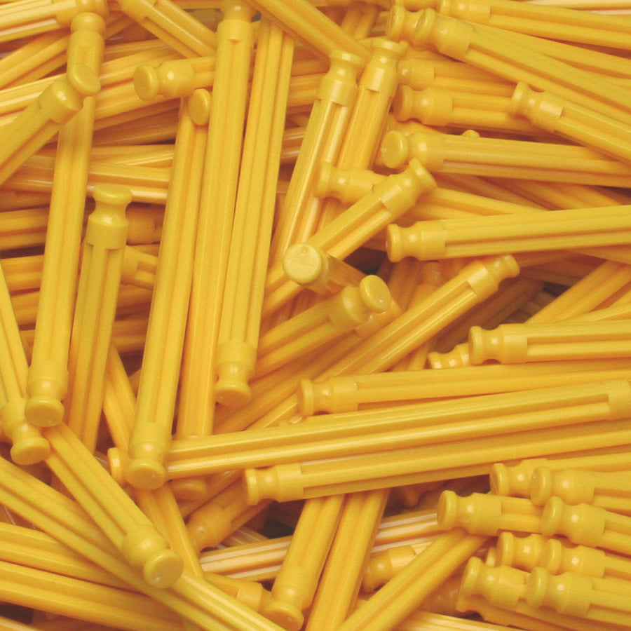 Pack 200 K'NEX Rod 86mm Yellow (3 7/16in.) | knexusergroup